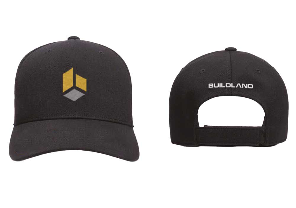 CH01 Heavy Brushed Cotton Cap....Embroidered Buildland Emblem Front an ...