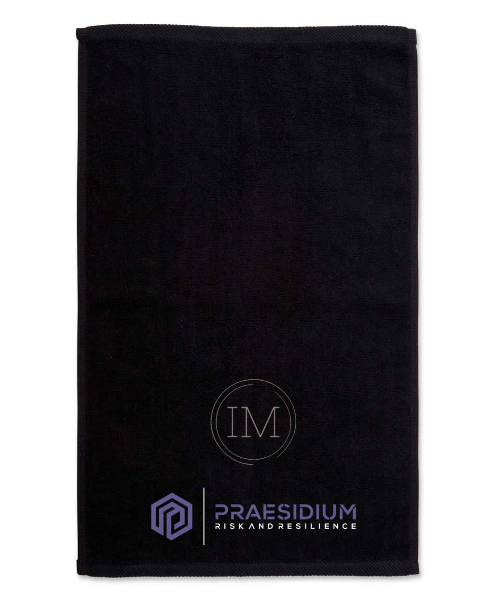 Hand Towel....Embroidered IM Logo and Praesidium Logo....Shi/Emb ...